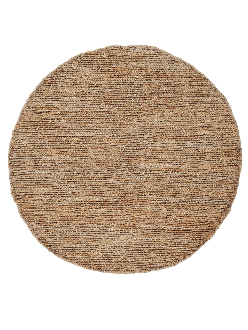 Juteteppich Nala Rund Beige - Handgewebt & aus Sisal/Jute