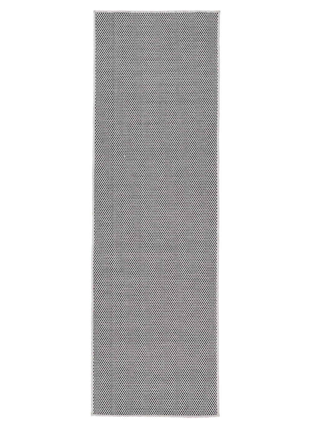 In- & Outdoor Teppich Boho Läufer Beige - Maschinengewebt & aus Kunstfaser