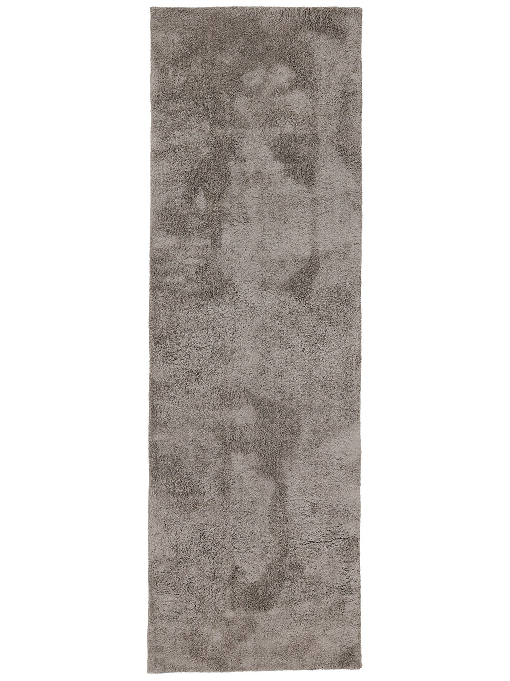 Hochflorteppich Silky Läufer Beige - Handgetuftet & aus Kunstfaser