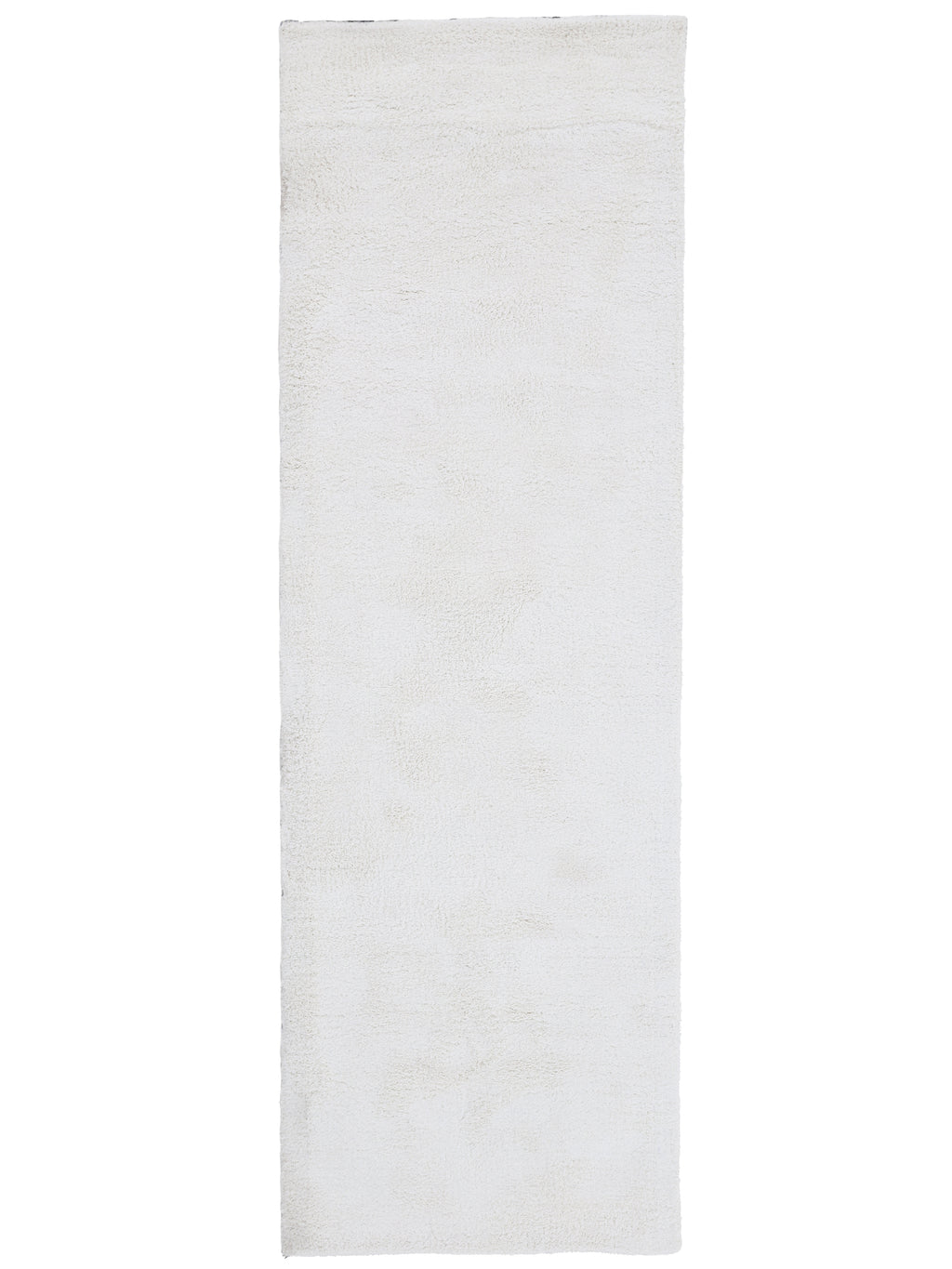 Hochflorteppich Silky Läufer Creme - Handgetuftet & aus Kunstfaser
