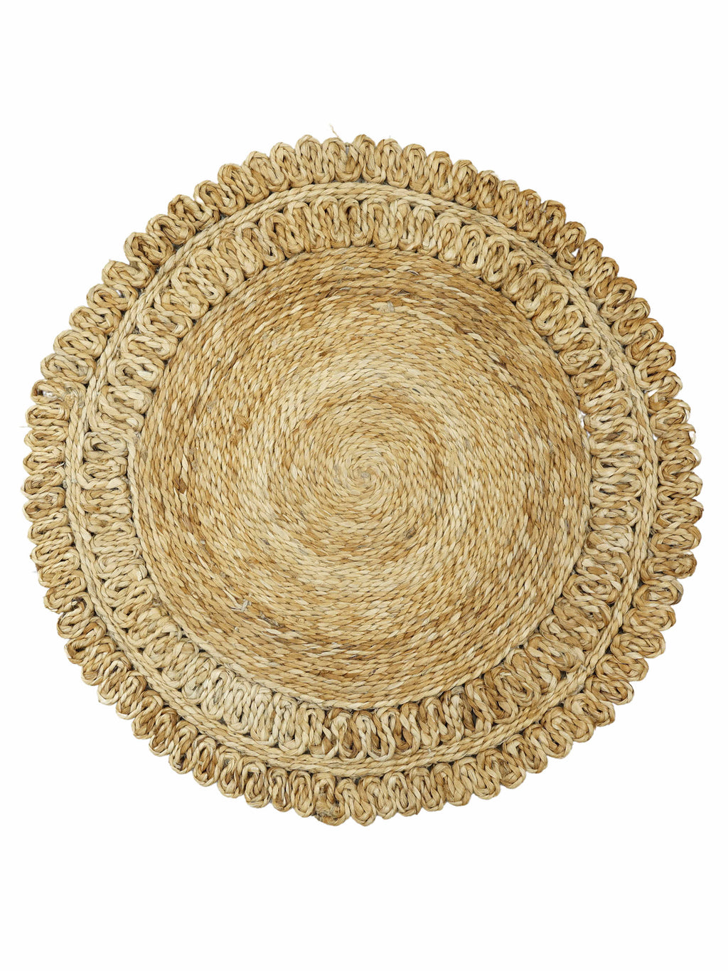 Juteteppich Luca Rund Hellbraun - Handgewebt & aus Sisal/Jute